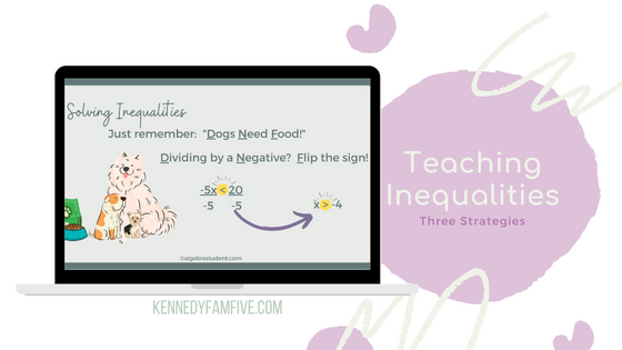 Three Strategies for Teaching Inequalities - kennedyfamfive